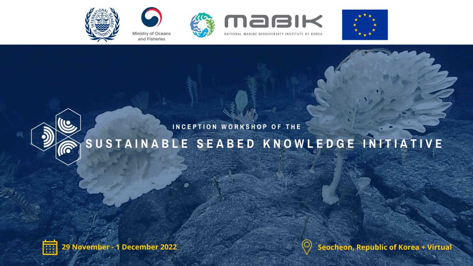 Inception workshop of the Sustainable Seabed Knowledge Initiative ...