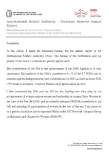 Malta_Statement - International Seabed Authority