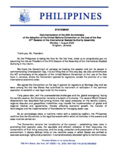 PH_Statement - International Seabed Authority