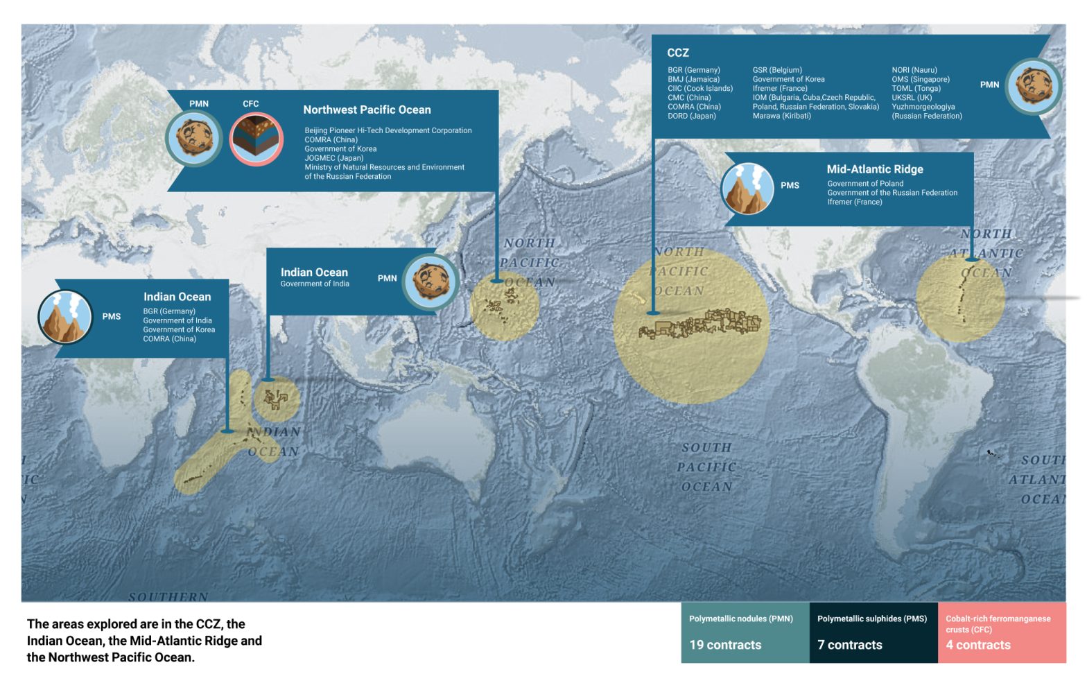 Exploration areas - International Seabed Authority