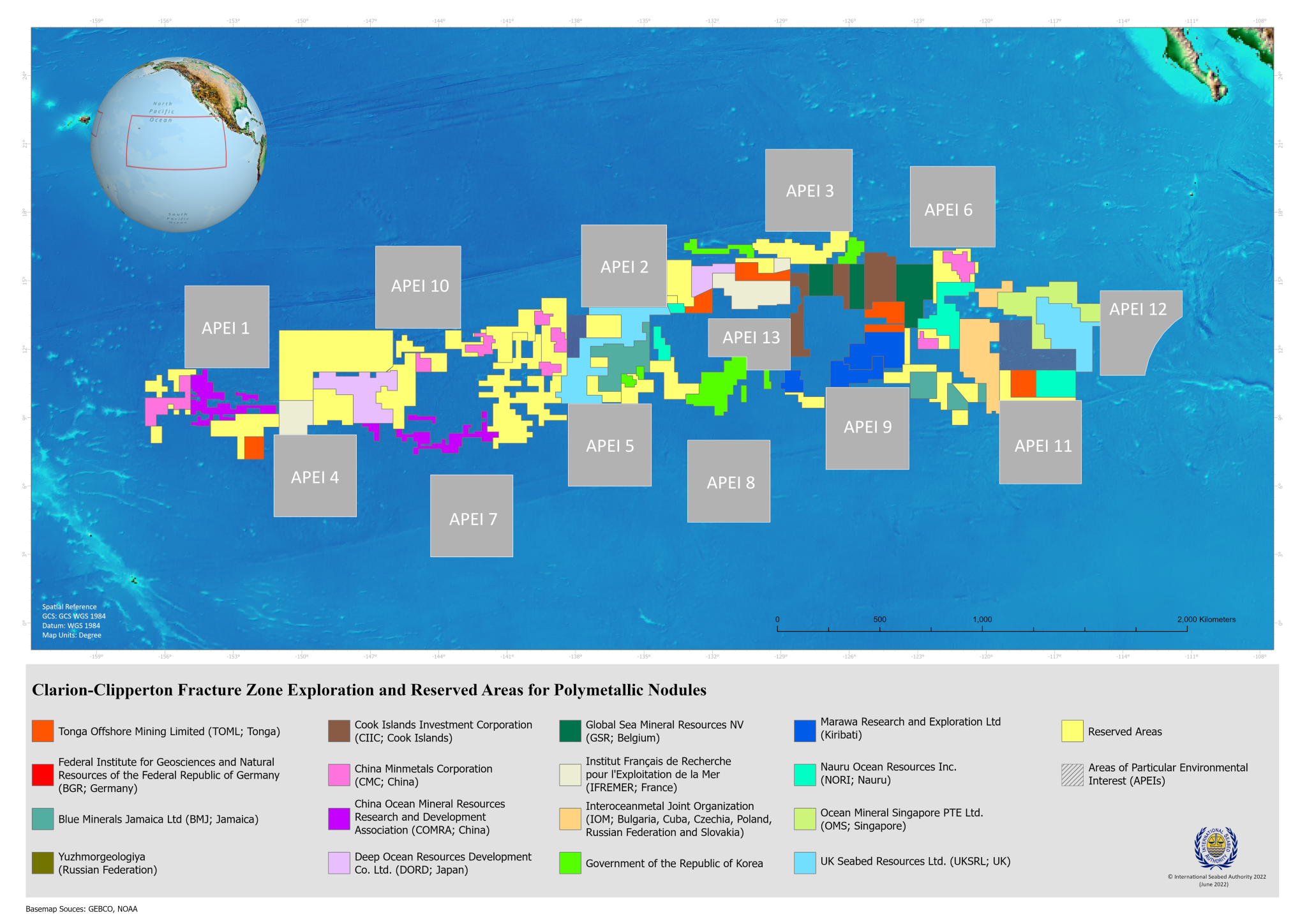 0010 – Regional Maps – Clarion Clipperton Fracture Zone - International ...