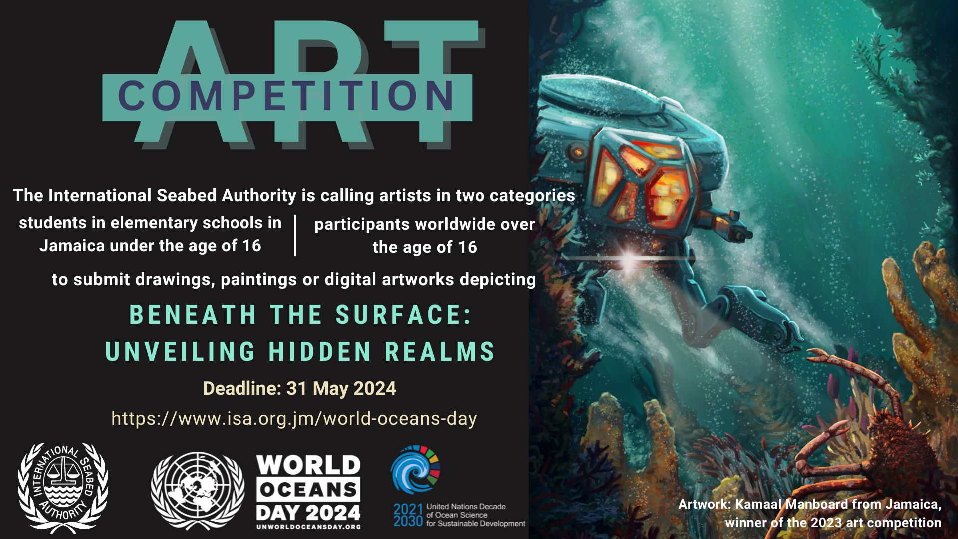 ISA launches two art competitions on the theme “Beneath the Surface ...