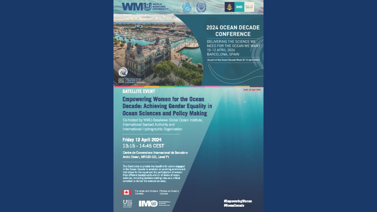 ISA side event at the 2024 Ocean Decade Conference | Empowering women ...