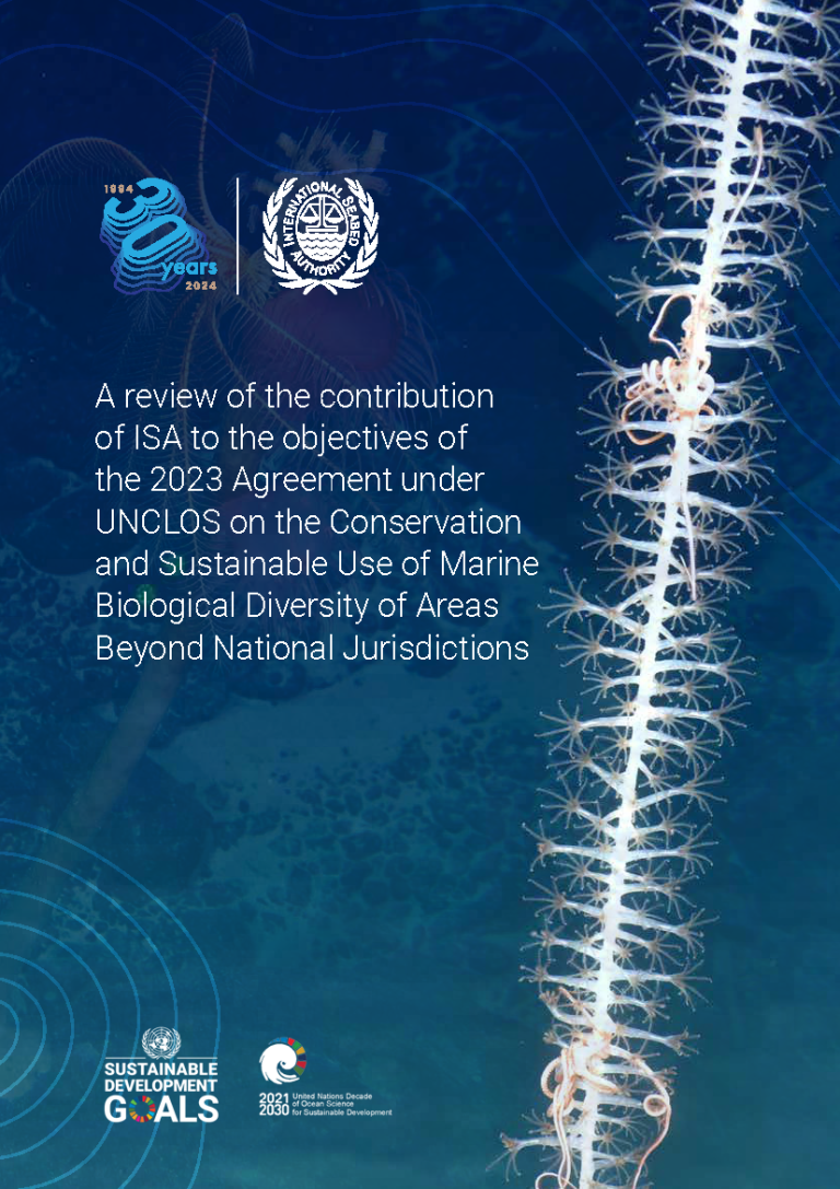BBNJ report cover - International Seabed Authority