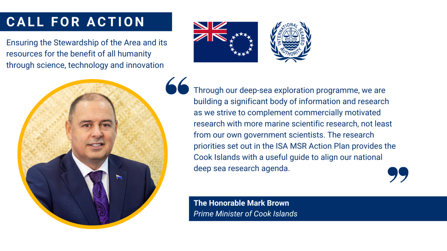 Call for action - International Seabed Authority