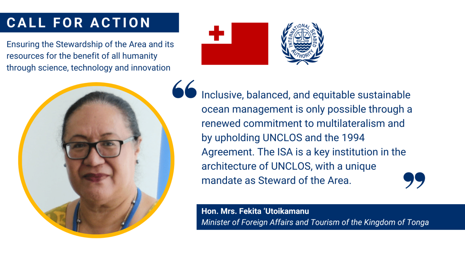 Call for action - International Seabed Authority
