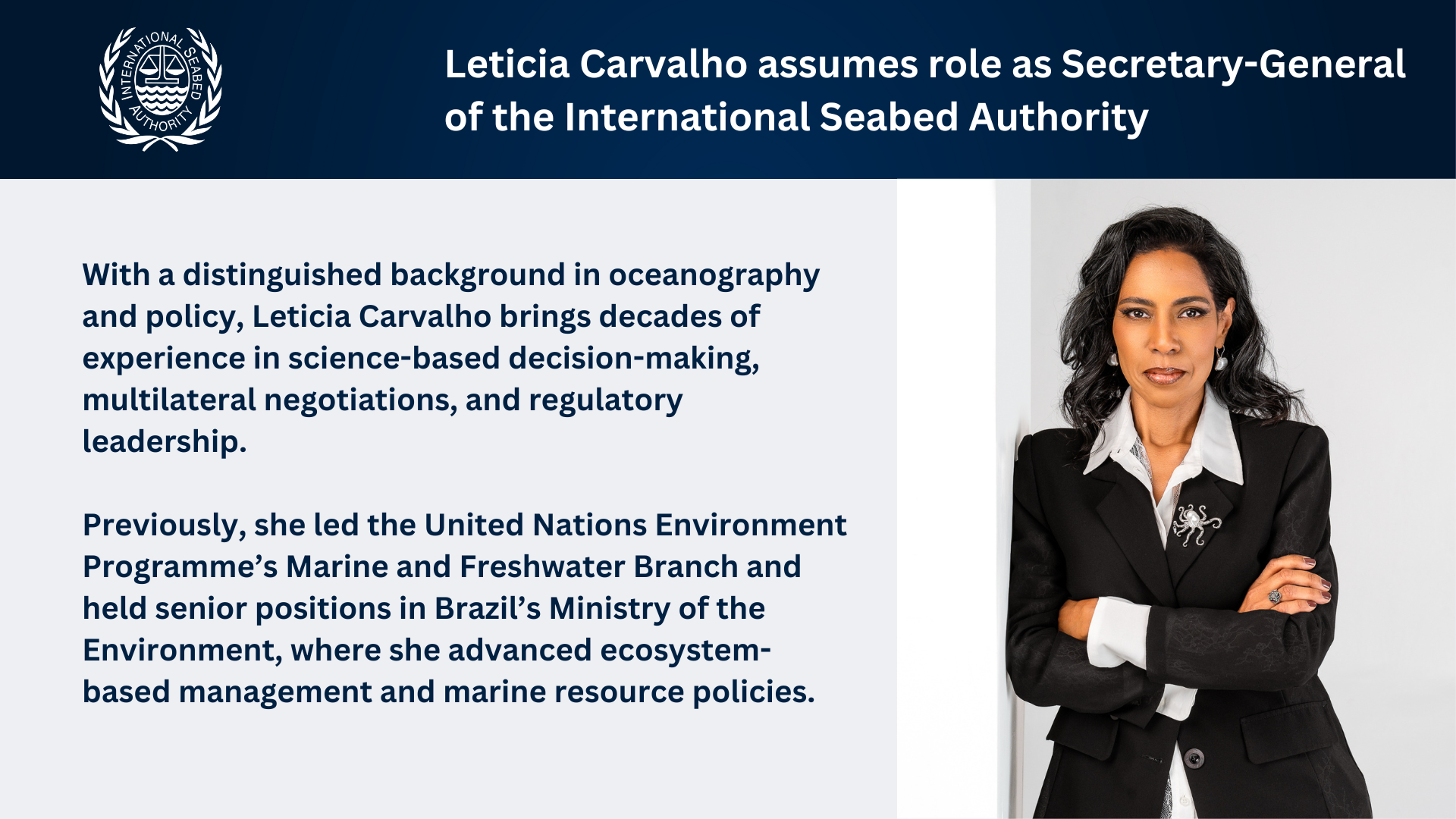 Leticia Carvalho assumes role as Secretary-General of the International ...