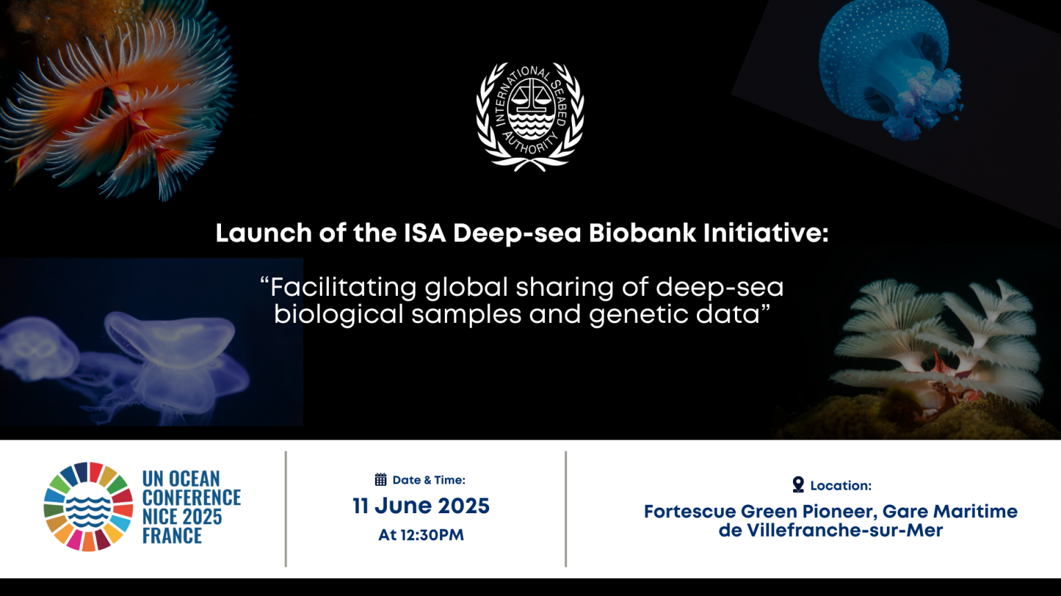 The International Seabed Authority launches Deep-sea Biobank Initiative ...